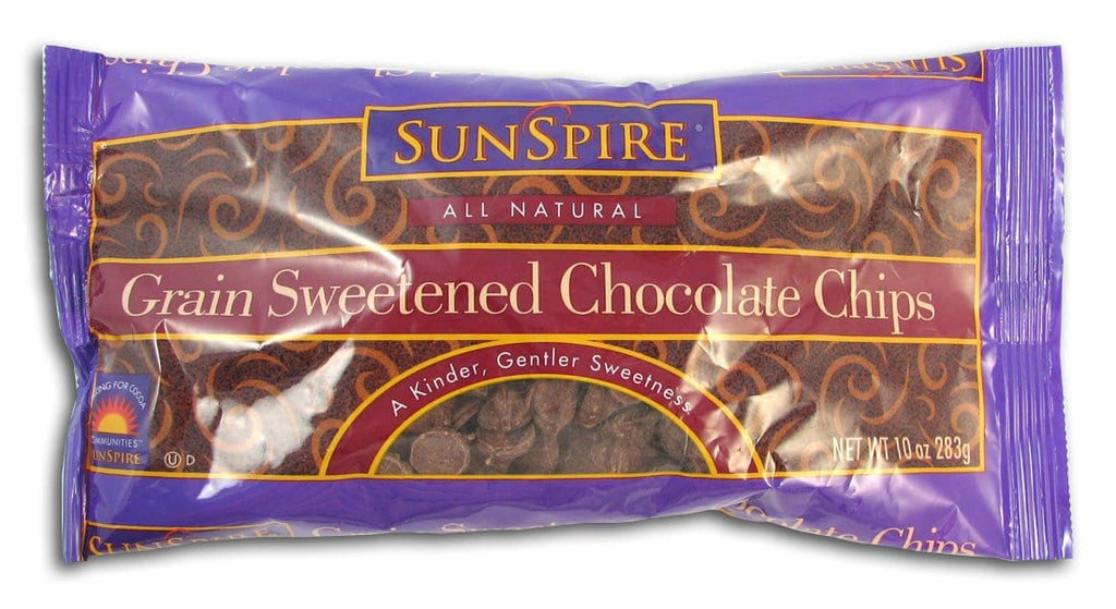 Buy Sunspire Chocolate Chips Dark Grain Sweetened - 10 ozs. | Health F ...