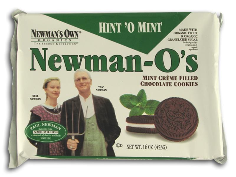 Buy Newman's Own Newman-O's Hint-O-Mint Cream Filled Cookie - 13 ozs ...