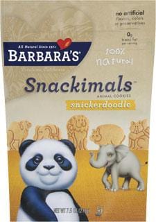 Buy Barbara's Bakery Snackimals Snickerdoodle - 7.5 ozs. | Health Food ...
