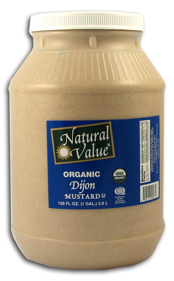 Buy Natural Value Dijon Mustard Organic - 1 gallon | Health Foods Stor ...