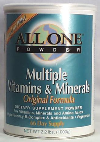 Buy All-One Original Vitamin-Mineral Powder - 2.2 lbs. | Health Foods ...