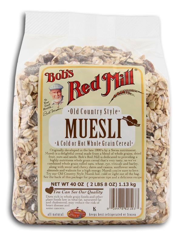 Buy Bob's Red Mill Muesli Old Country Style - 4 x 40 ozs. | Health Foo ...