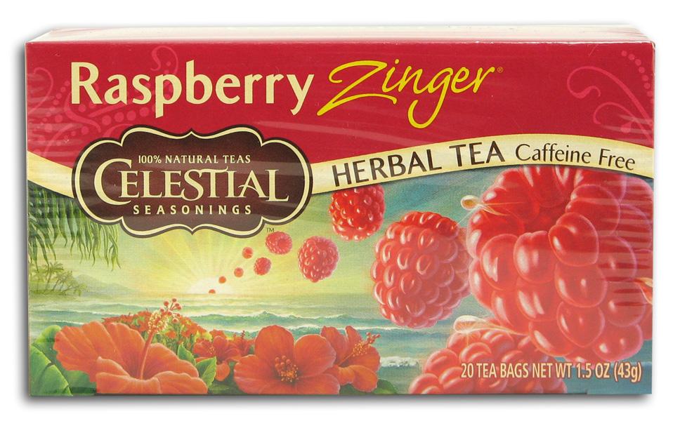 Buy Celestial Seasonings Raspberry Zinger Tea - 6 x 1 box | Health Foo ...