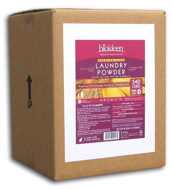 Buy Biokleen Premium Laundry Powder - Box - 50 lbs. | Health Foods Sto ...