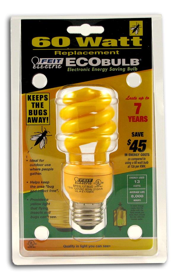 Buy Feit Electric Bug Lights Mini Twist 13 watt Compact Fluorescent Li ...
