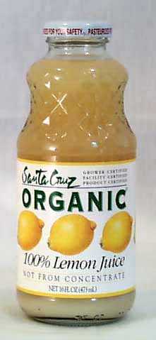 Buy Santa Cruz Lemon Juice 100% Organic - 16 ozs. | Health Foods Store ...